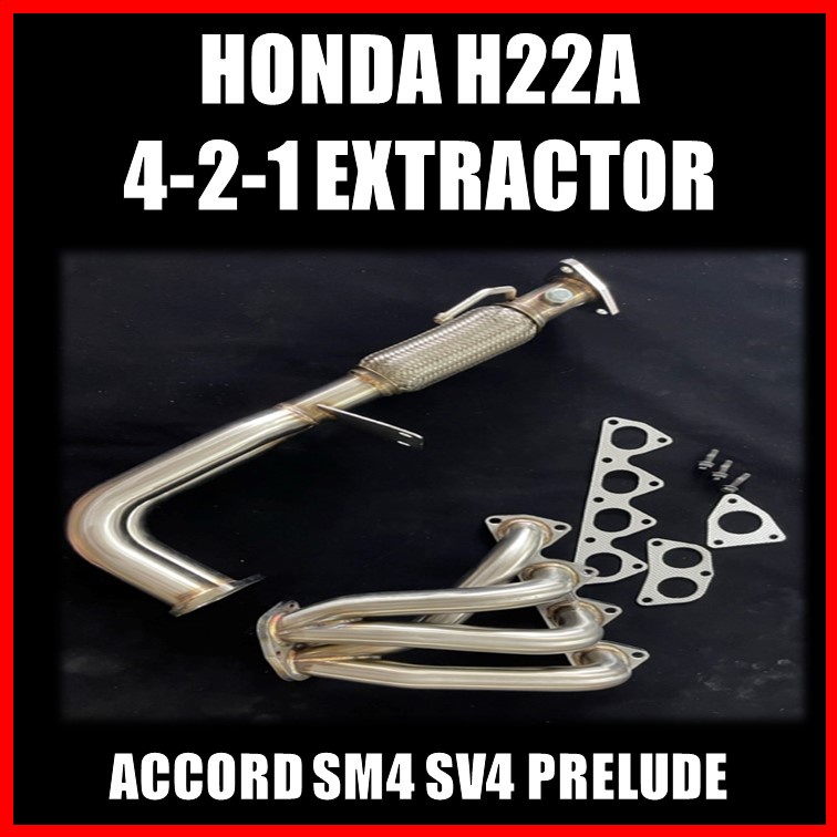Honda H22A Accord SM4 SV4 Prelude Megan Racing 421 Extractor Header ...