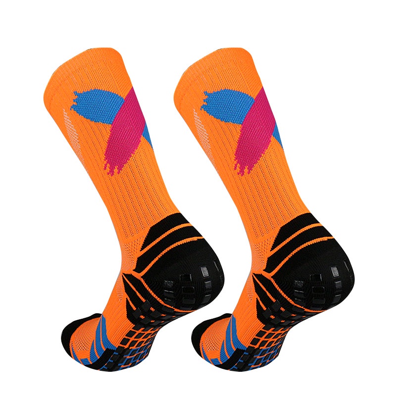 New Professional Non-slip Silicone Grip Soccer Socks Men and Women ...