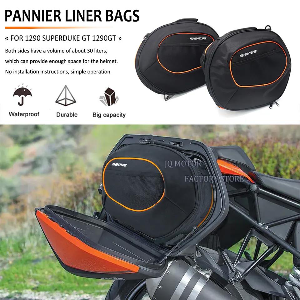 Motorcycle Pannier Liner Inner Luggage Bags Black Expandable Inner Bag ...