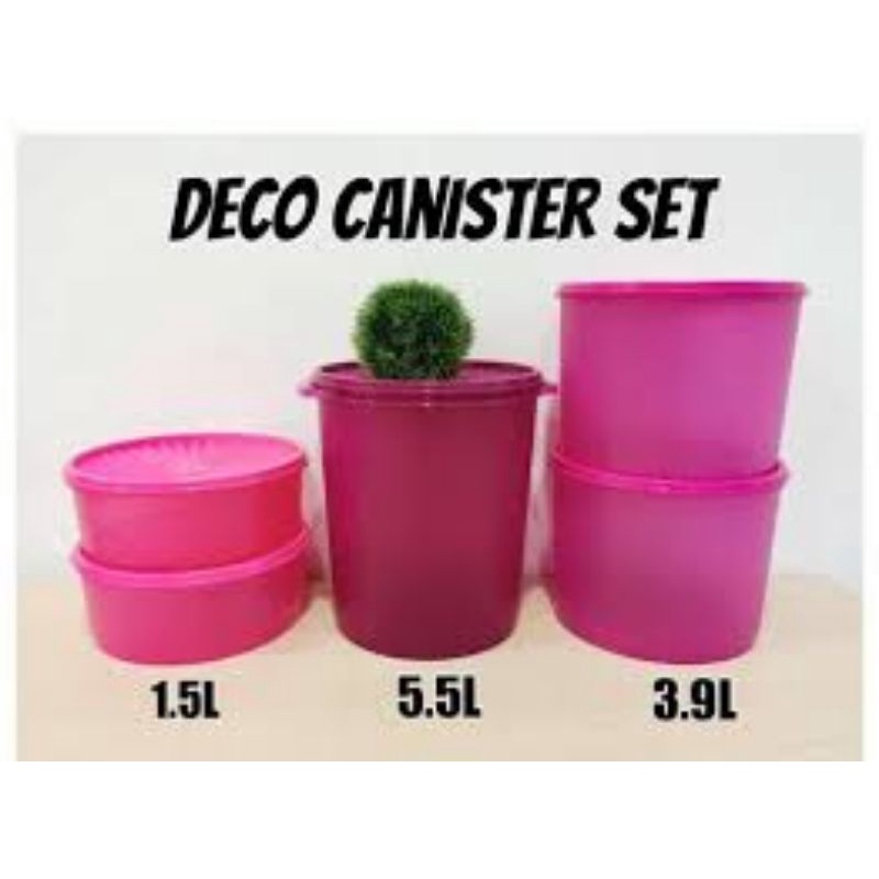 Deco canister Tupperware different sizes | Shopee Malaysia