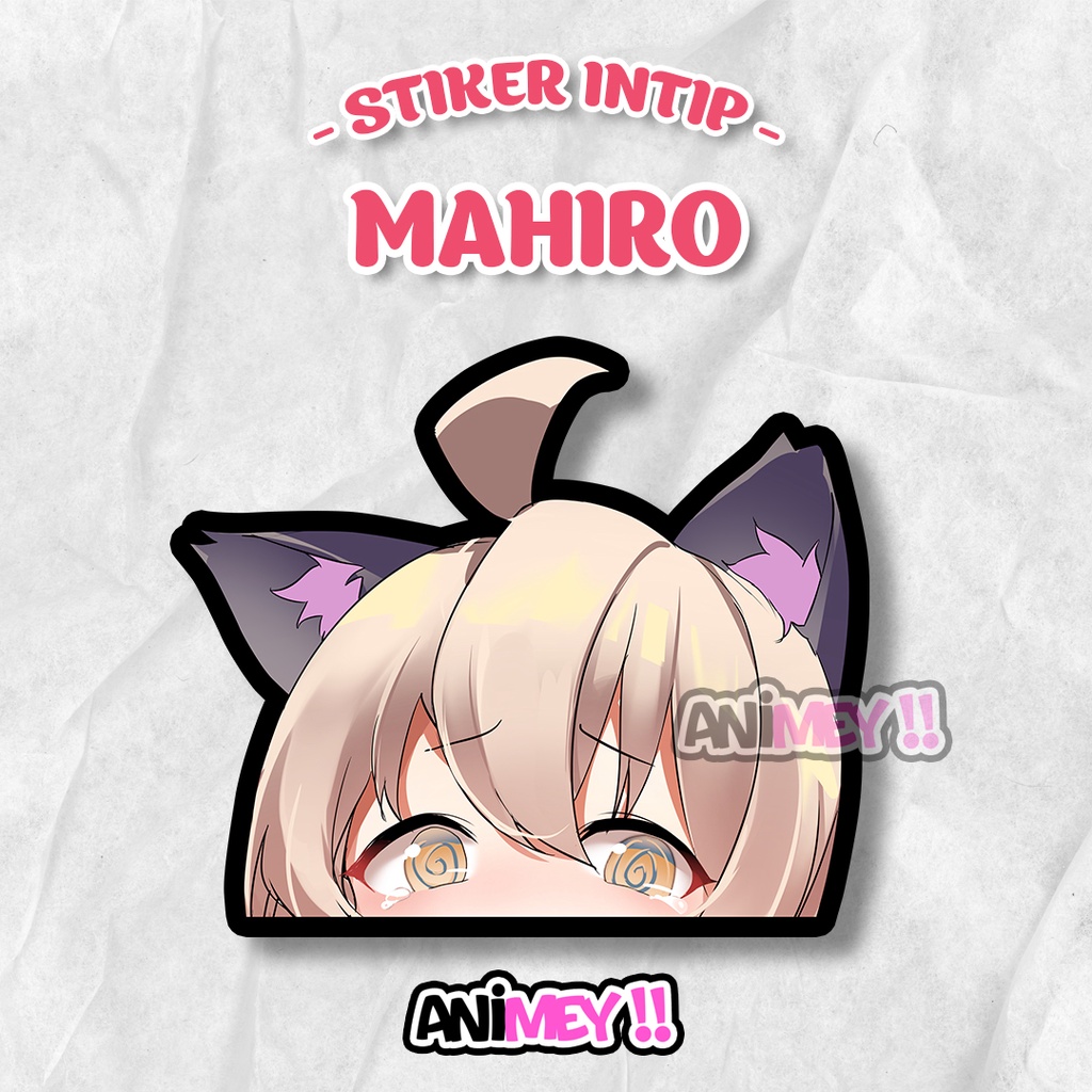 Mahiro Onimai Peek Sticker/Waterproof Anime Sticker | Shopee Malaysia