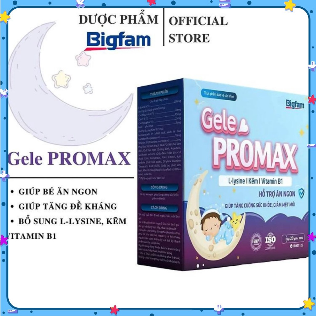 [Genuine] Gele Promax Bigfam health protection food supports good ...