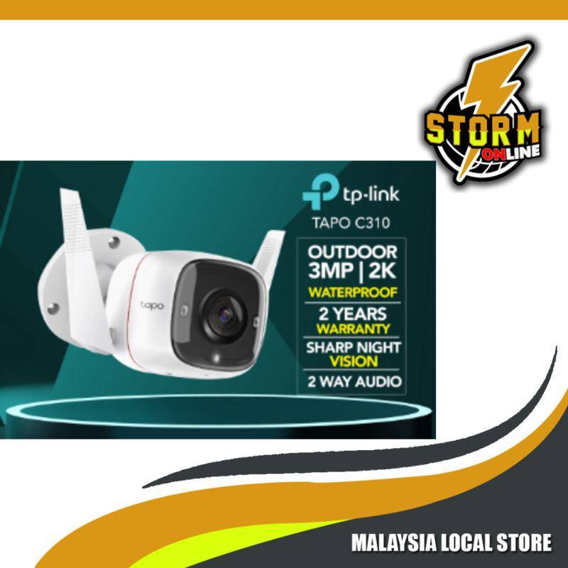 Tp-link Tapo C310 Outdoor Security Wi-Fi Camera 3MP Ultra HD, WeatherProof ip66, Night Vision ...