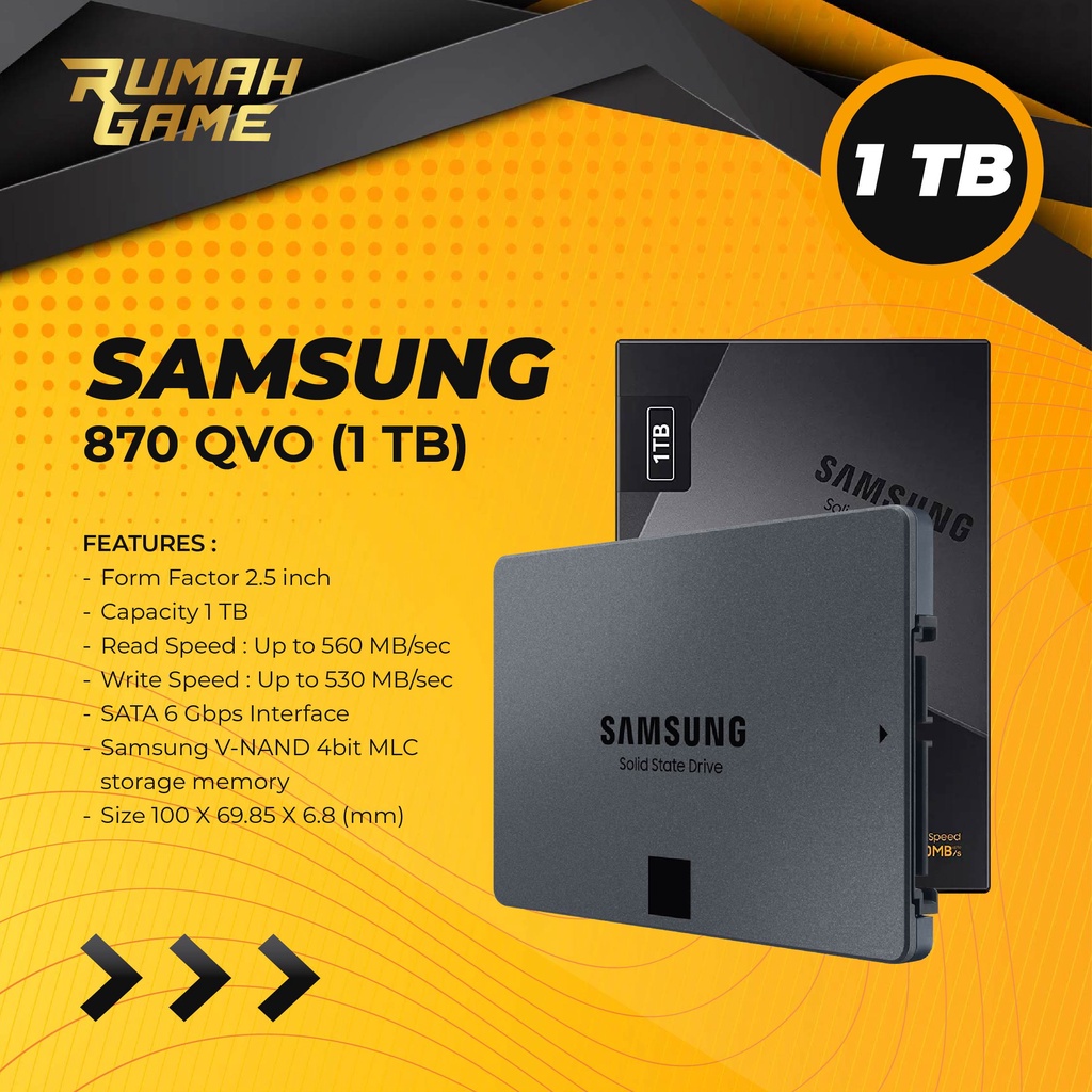 SAMSUNG SSD QVO 870 1TB SATA SSD 500GB Samsung LAptop Original 3 Year Guarantee | Shopee Malaysia