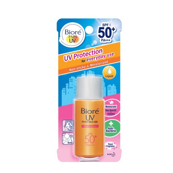 Biore UV Perfect Block Milk Spf 50 - Moisture 25ml HMS Town Pharmacy ...