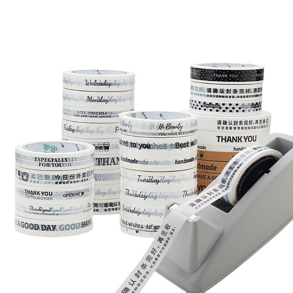 Creative Sealing Tape Self-adhesive Masking Tapes Takeaway Beverage and ... Creative Sealing Tape Self-adhesive Masking Tapes Takeaway Beverage and ...