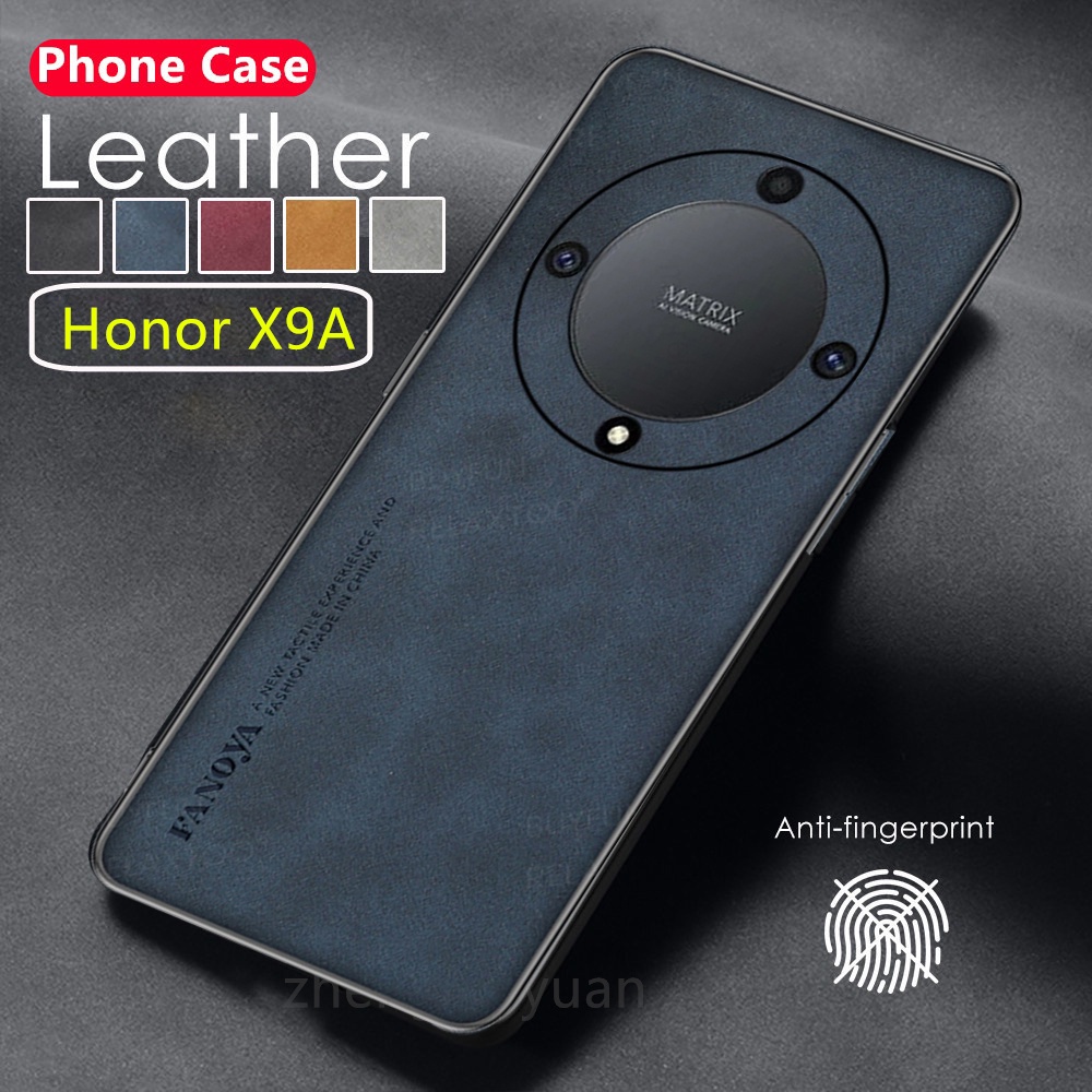 For Honor X9a 5G X9B Case Sheepskin Leather Matte Cover For Honor X9a ...