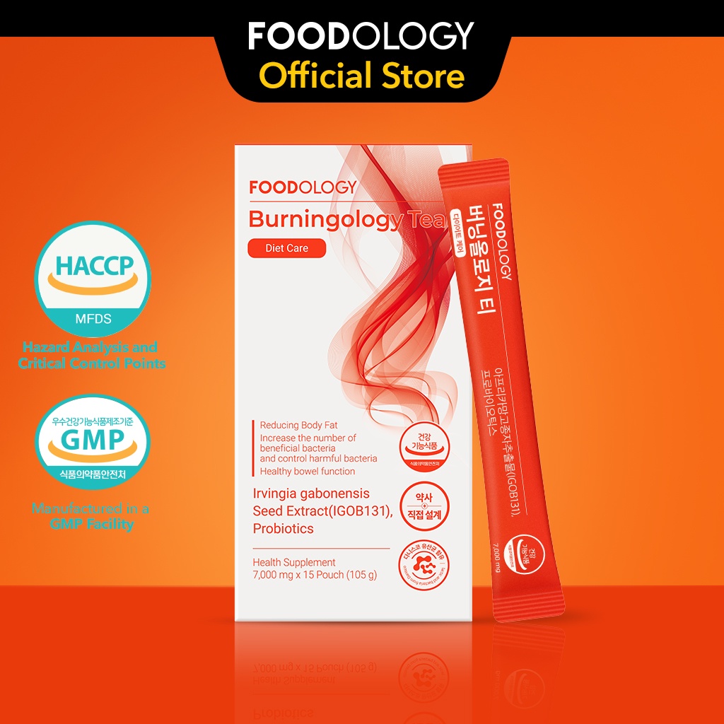 [FOODOLOGY] Burningology Tea 7g [15 Sticks] | Shopee Malaysia