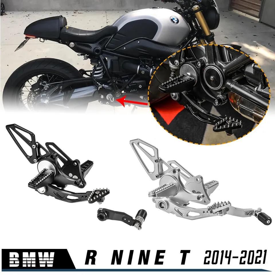 RnineT Accessories Adjustable Rearsets Foot Pegs Footrests Pedals For BMW R nine T R9T 2014 2015 ...