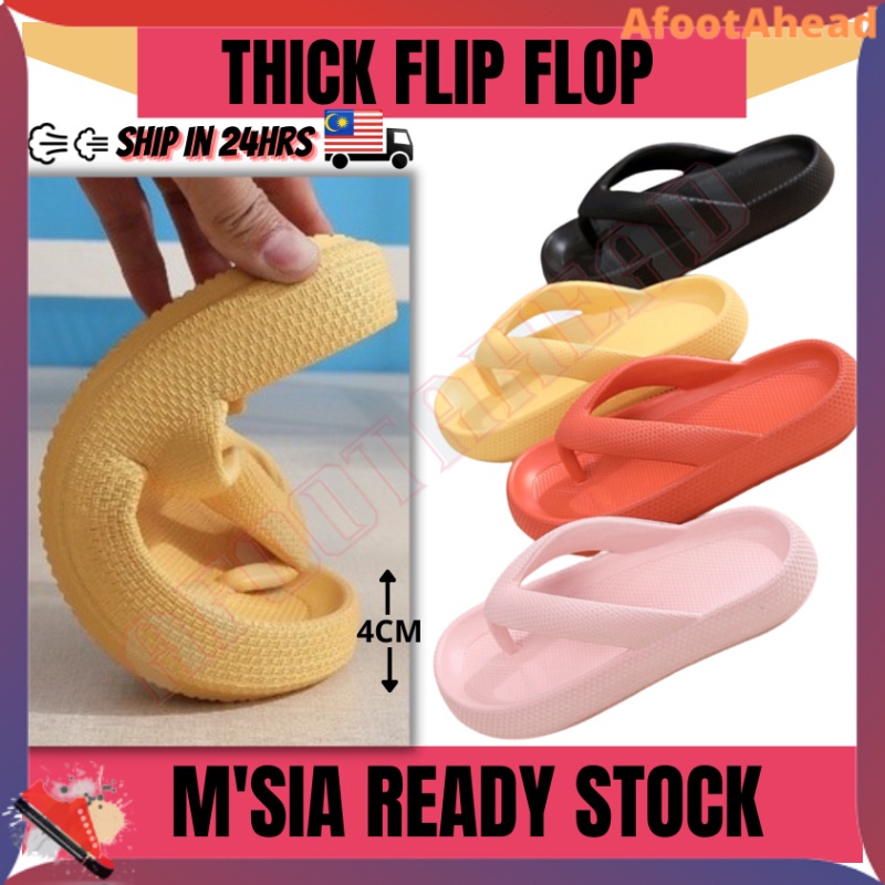 READY!! Thick Soled EVA Flip Flop Anti Slip Kanye Sandals Women Selipar ...