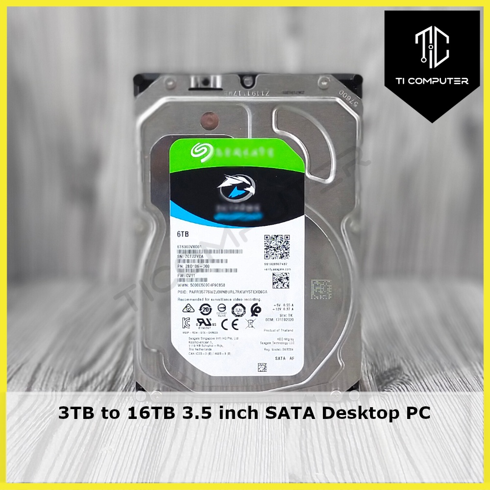 3TB to 16TB 3.5 inch SATA Desktop PC Hard Disk Drive HDD (Refurbished ...