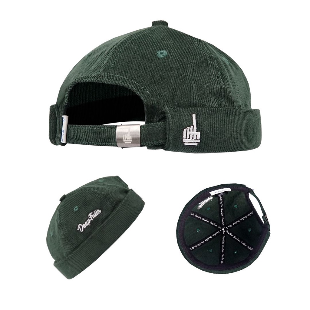 Deep Faith Mikihat Limited Design - Corduroy Dark Green V2 | Shopee ...