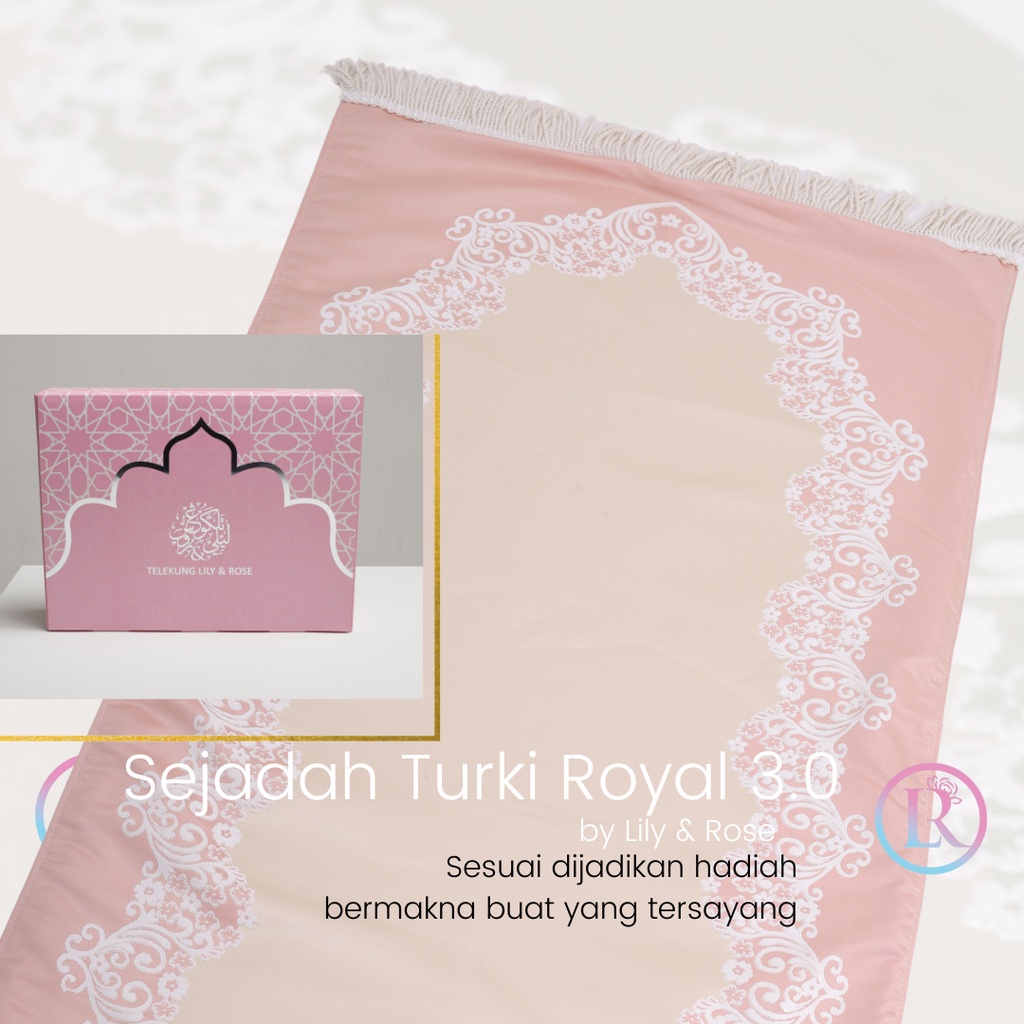 Sejadah Turki Royal LR 3.0, Sejadah Embroidery Satin, Sejadah Hantaran ...