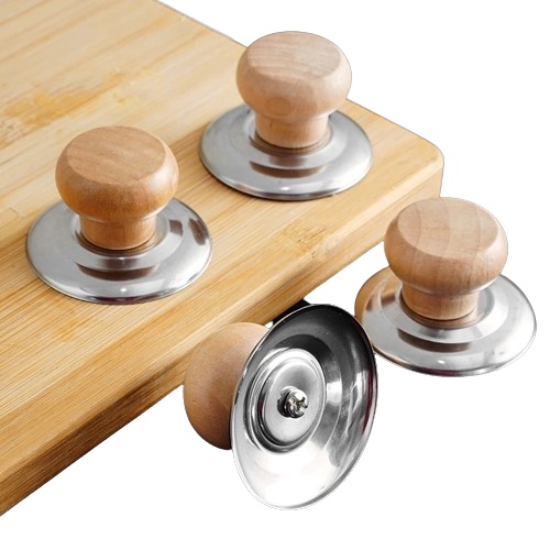 Wooden Handle Lid For Cookware Pot Saucepan Kettle Lid /For Pot Heat ...
