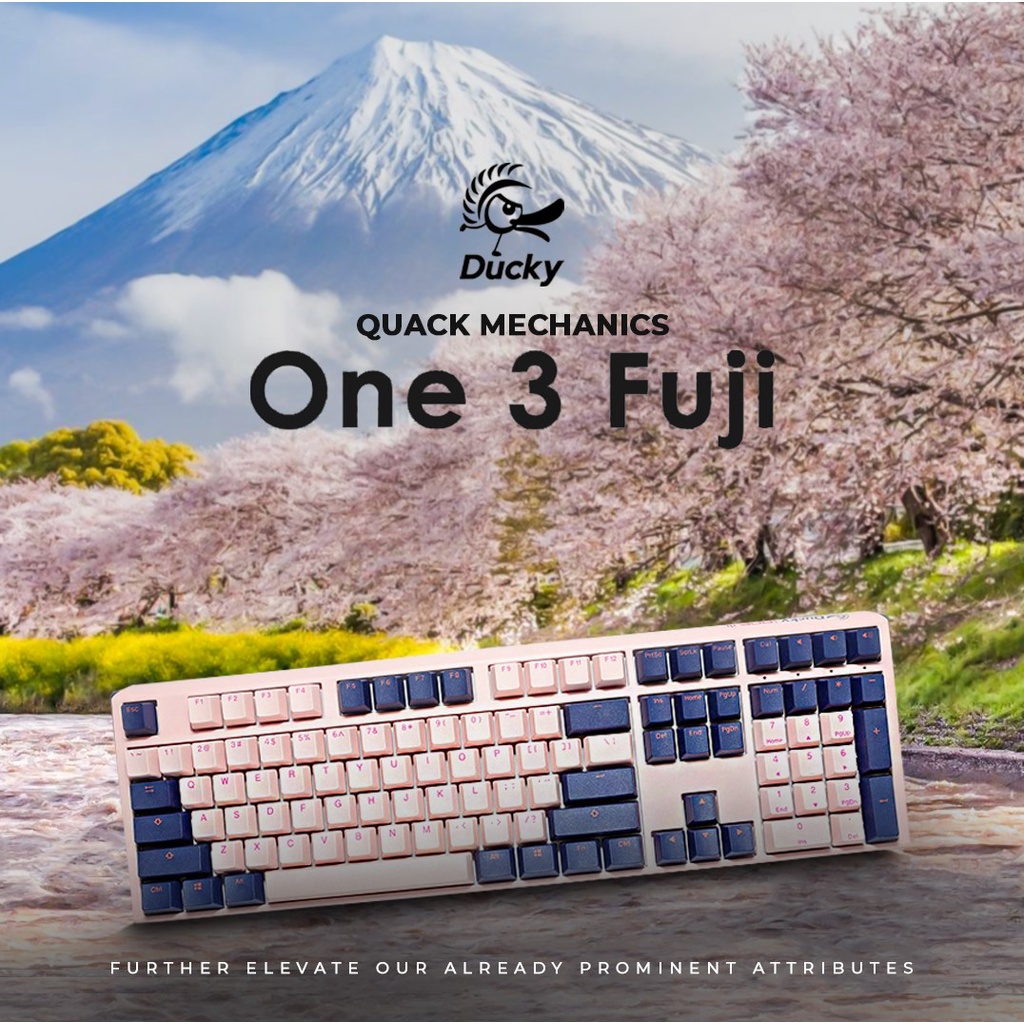 # Ducky One 3 Fuji - Full-size Hotswap Double Shot PBT QUACK Mechanical ...
