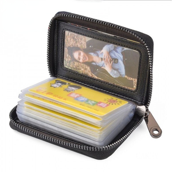 PU Leather 22 Card Wallet For Men RFID Blocking Male High Capacity ...