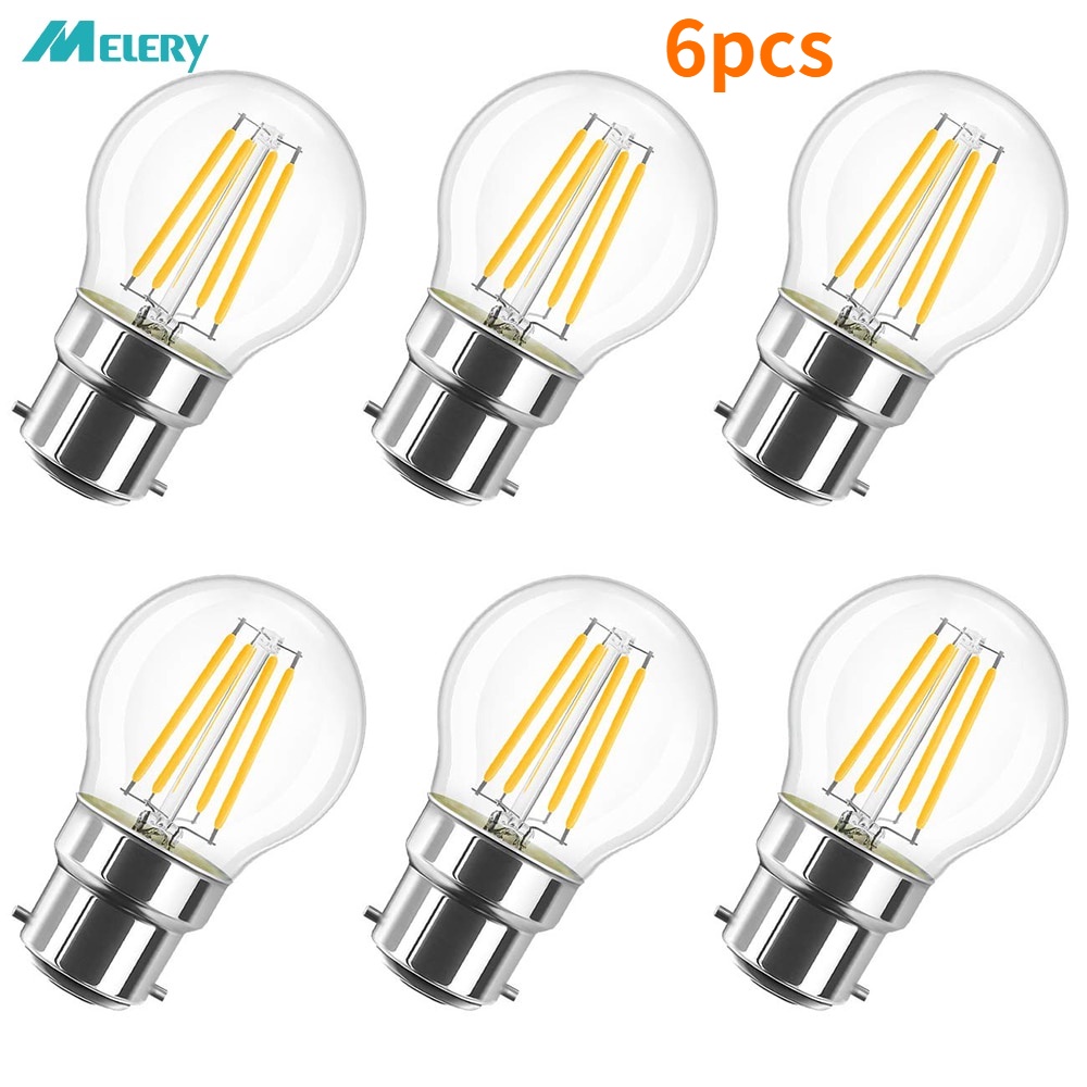 B22 Filament LED Light Bulb 4W Incandescent Bayonet Lamp G45 2700K Warm ...