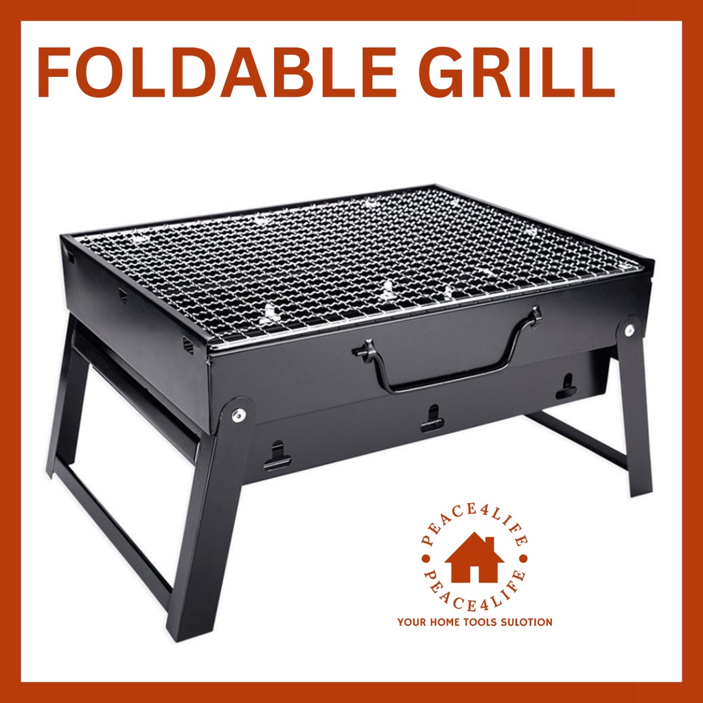 Pemanggang Arang Batu Pemanggang Lipat Ringan Portable Folding BBQ ...