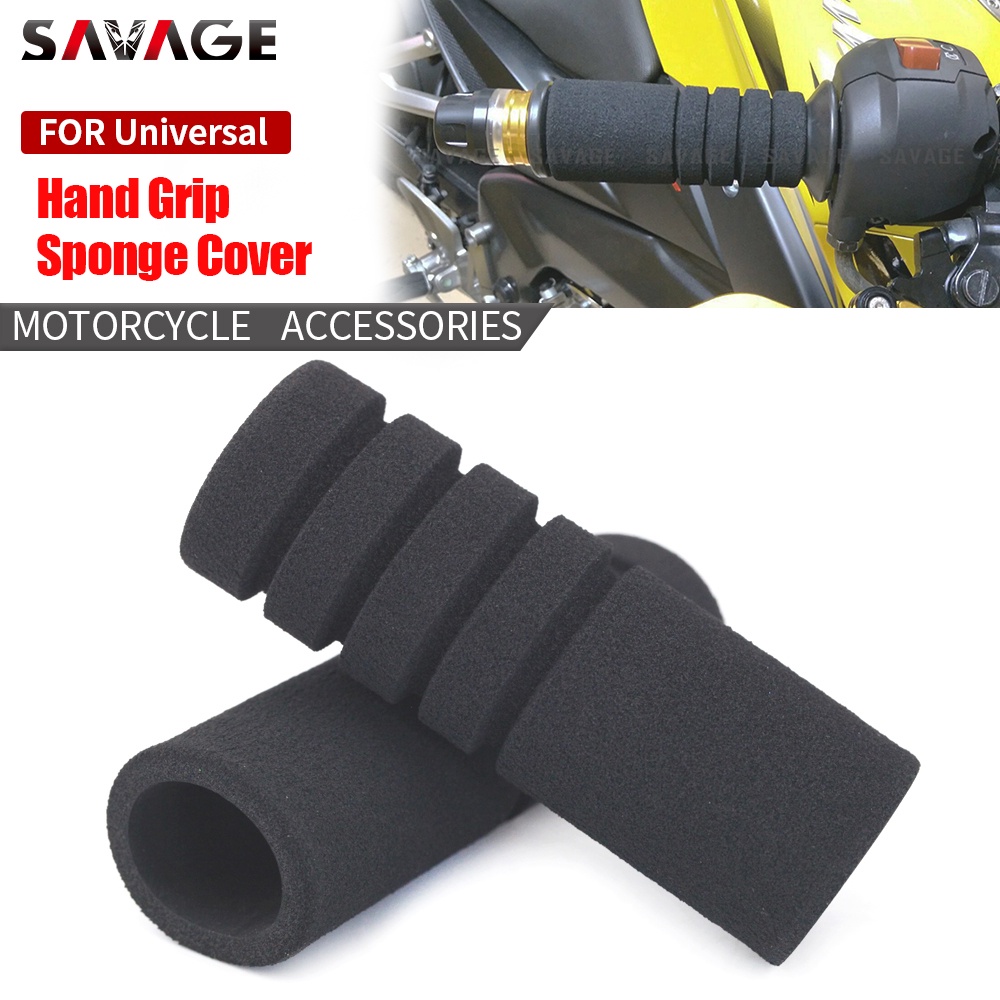 Universal Hand Grip Sponge Cover 22mm Comfort Anti-slip All Motorcycles ...