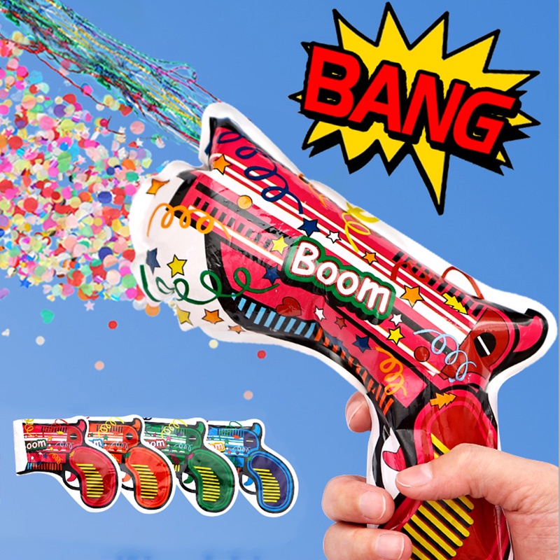 Confetti Cannons Party Handheld Inflatable Gun Fireworks New Year ...