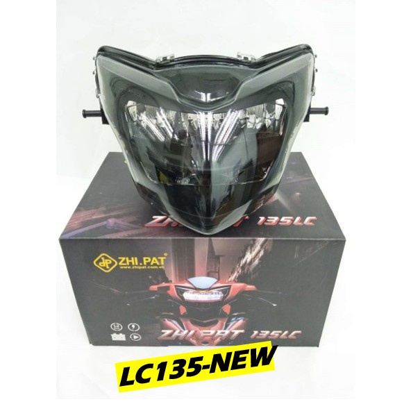 ZHIPAT LAMPU DEPAN HEAD LAMP YAMAHA Y15ZR V1 & V2 LC135 NEW LC135 V1 ...