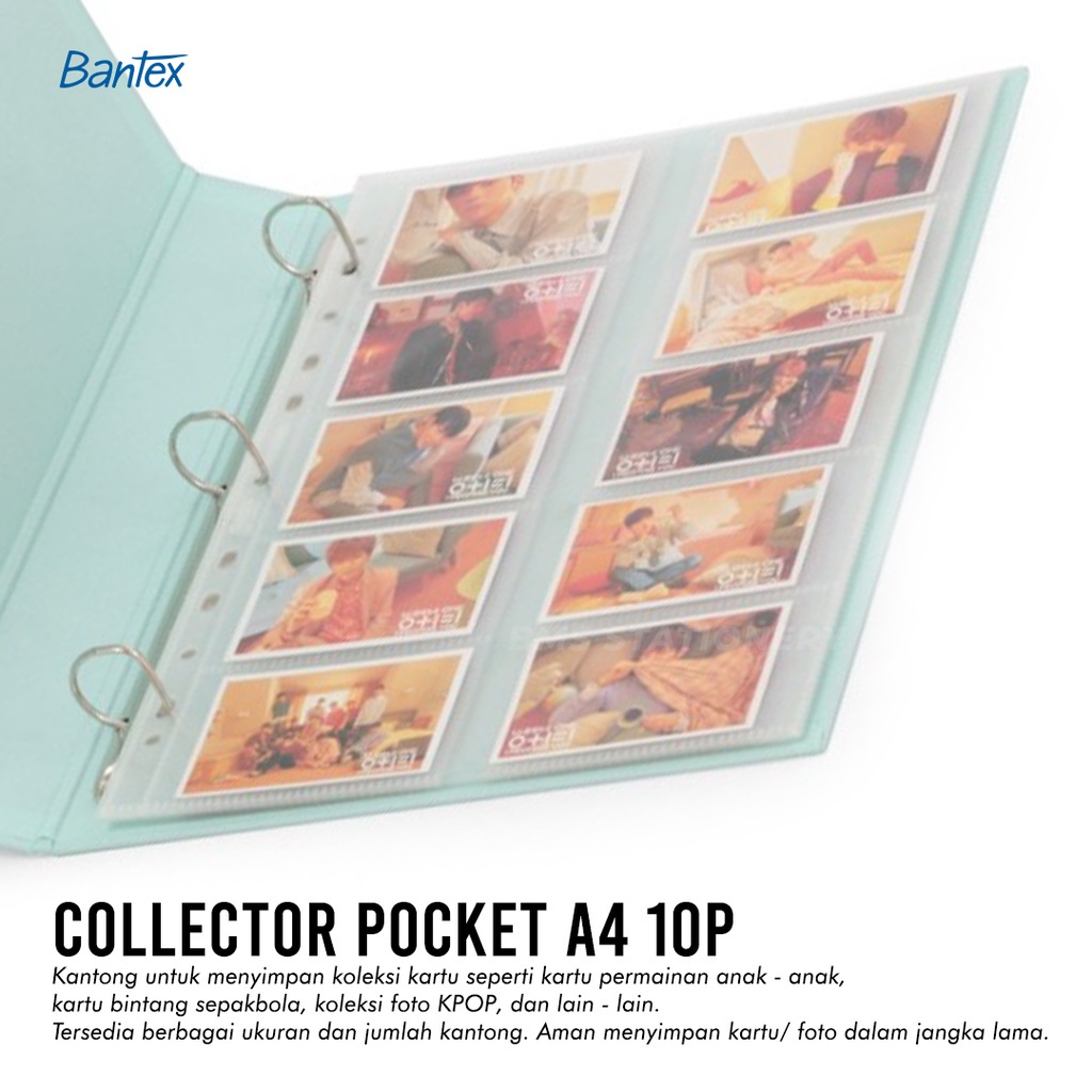 Bantex Collector Photocard Sleeve 10P A4 Idol Photo Holder 10 Sheets | Shopee Malaysia