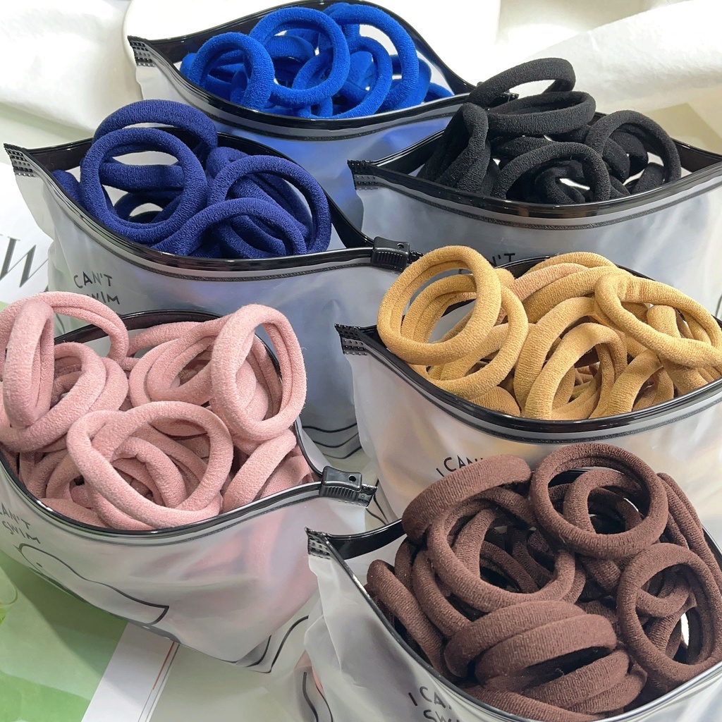 KidsBows Elastic Women Basic Hair Bands - Solid Colours (30/50 Pcs ...