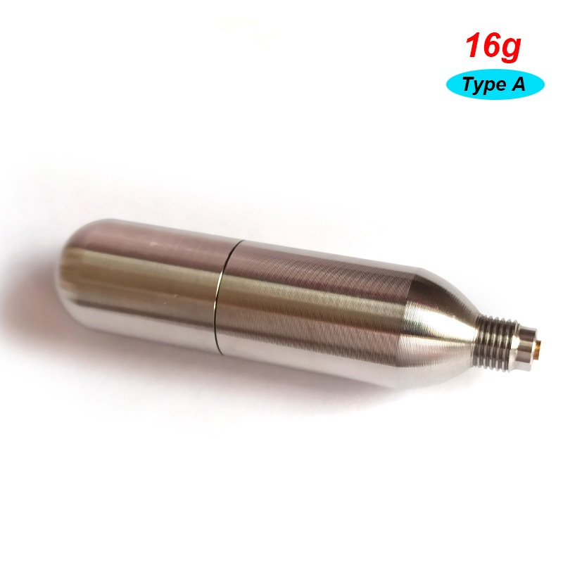 Stainless Steel Gas Cylinder Can Repeatedly Inflate 8g 12g 16g 24g 33g 45g CO2 cartridge.Replace ...