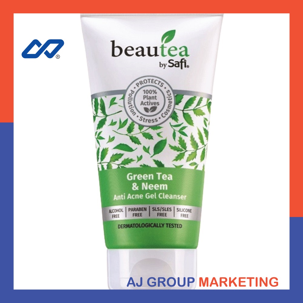 Safi Beautea Green Tea Neem Anti Acne Gel Cleanser (150g) | Shopee Malaysia