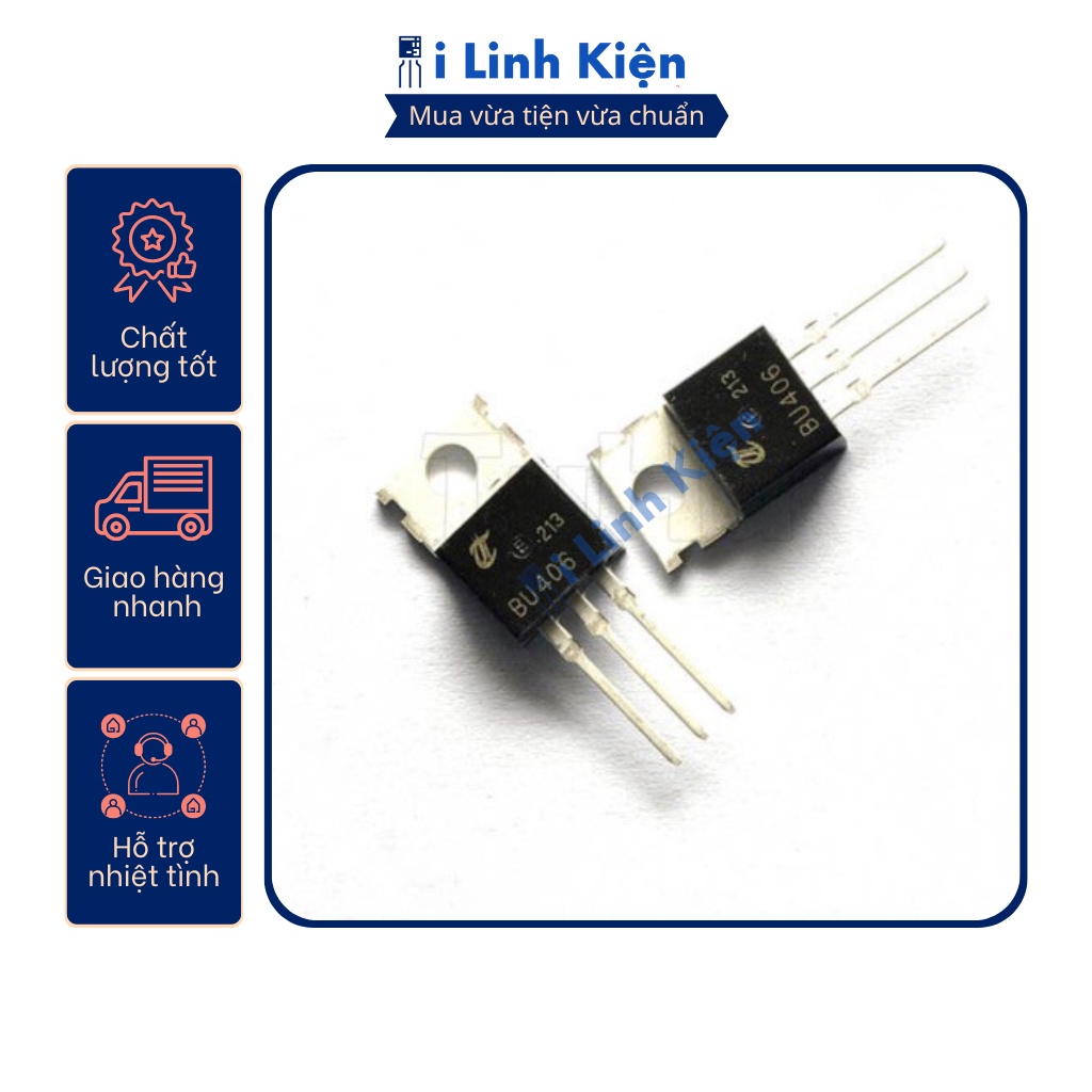 Bu406 NPN Transistor 7A 400V TO-220 Genuine Fairchild | Shopee Malaysia