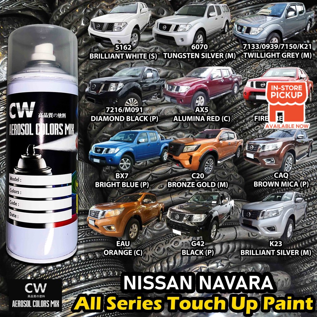 [ Nissan Navara Touch Up Paint All Color ] CW Spray Bottle Kereta Lama ...