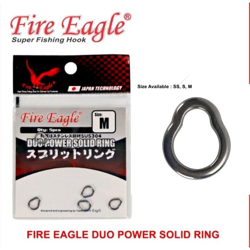 (JAPAN TECHNOLOGY) JIGGING SOLID RING JENAMA FIRE EAGLE DUO POWER SOLID RING MADE FROM HIGH ...