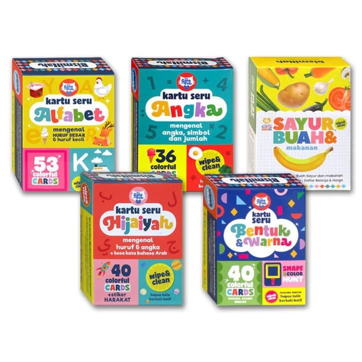 [TGOF] Fun Hijaiyah Cards, Numbers, Alphabet, Vegetable Shapes & Fruits ...