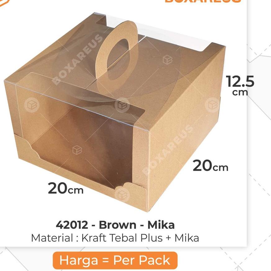 Mika Box Cake Box Cake Box Cake Packaging Transparent Dus Handle ...