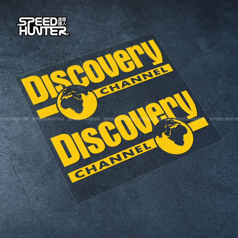 National Geographic Channel Discovery letter sticker off-road body ...
