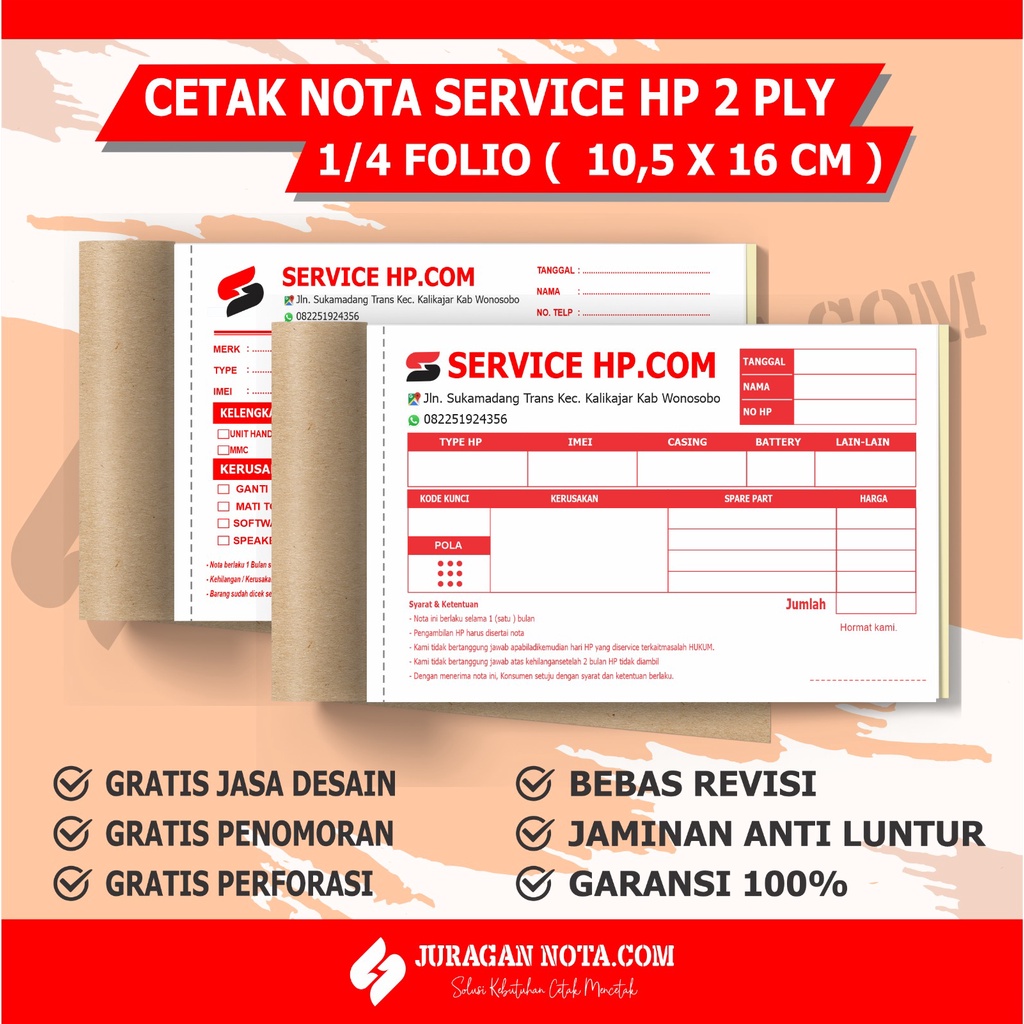 Print HP SERVICE Notes 2ply CUSTOM SERVICE Notes HP | Shopee Malaysia