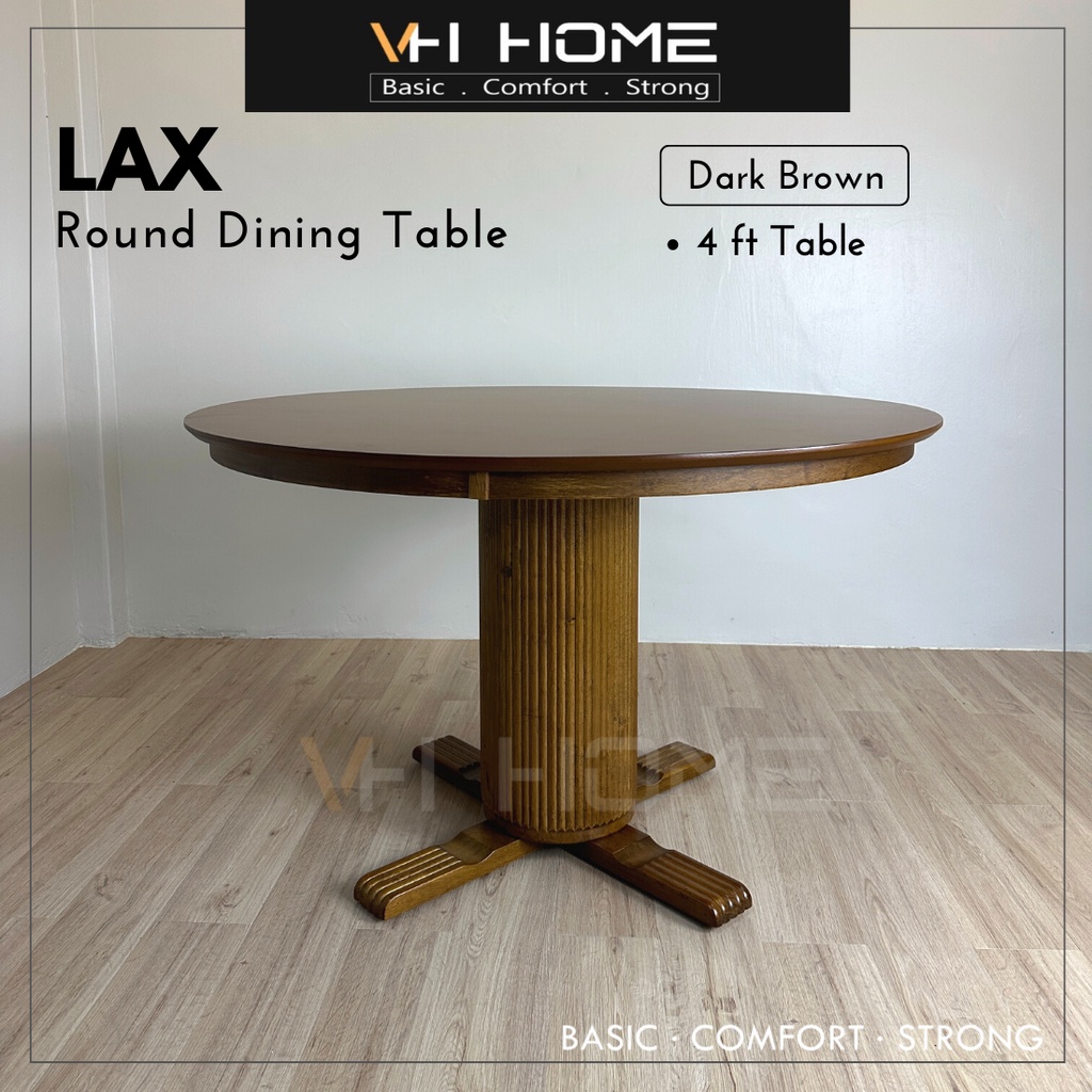 LAX Round Dining Table 2.5FT/3FT/3.5FT/4FT Special Modern Design Meja Makan Bulat | Shopee Malaysia