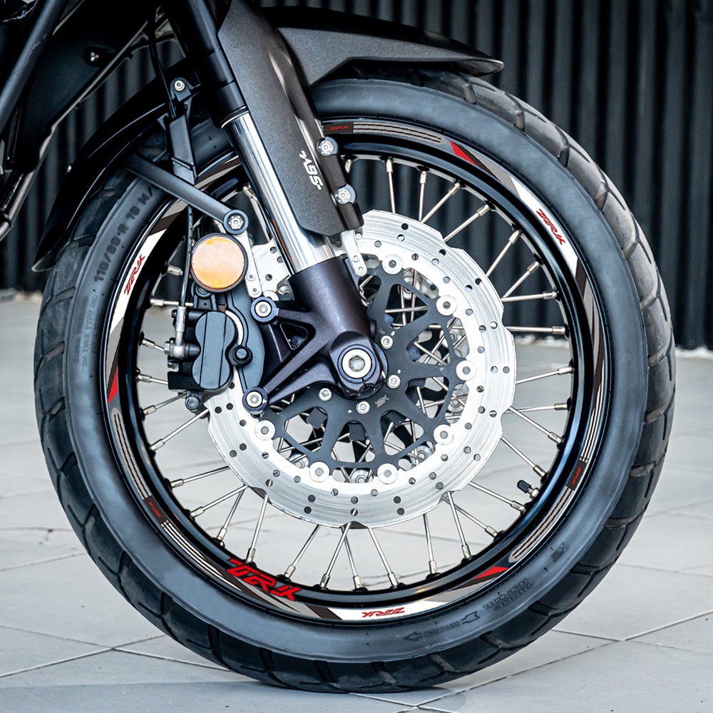 Motorcycle Wheel Sticker Waterproof Rim Stripe Tape TRK 502X ...