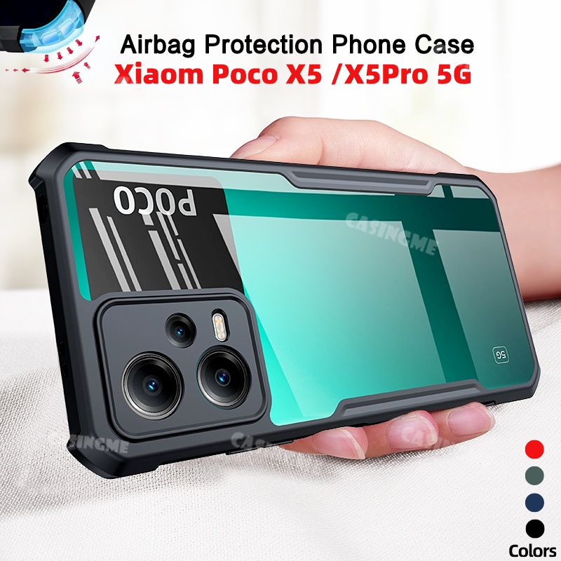 Xiaomi Poco X5 5G 2023 Transprent AirBag Phone Case For Xiaomi Poco X5 ...