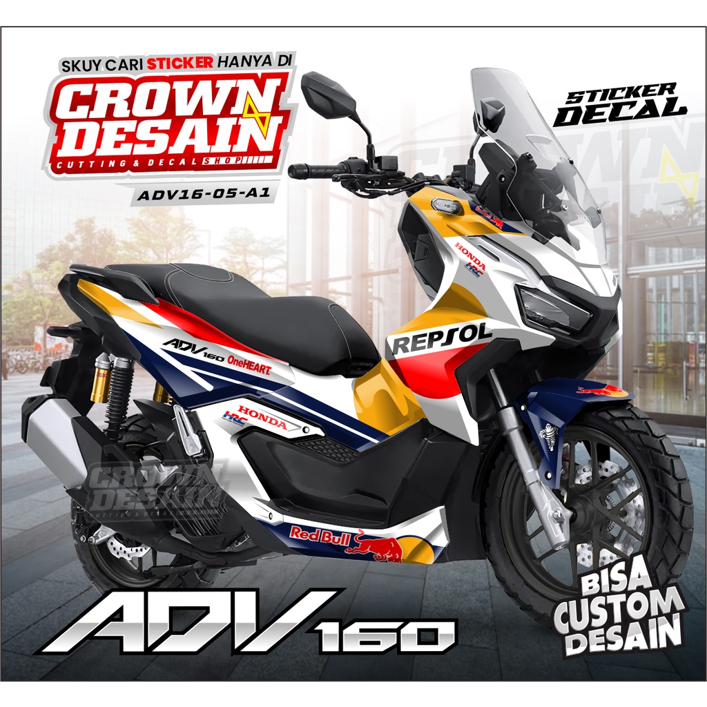 Decal ADV160 - Sticker DECAL FULLBODY ADV NEW 160 REPSOL HONDA - ADV16 ...