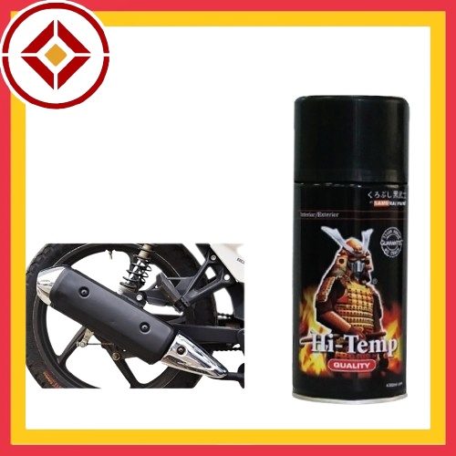 SAMURAI SPRAY PAINT 400ML H2 HI TEMP (Exhaust) Y113 U/C SILVER PR500 ...