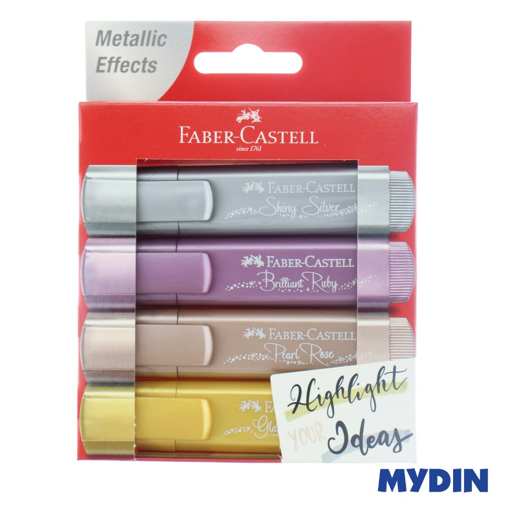 Faber Castell Highlighter Text liner Metalic (46x4s) | Shopee Malaysia