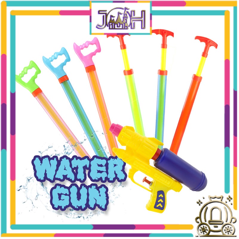 Outdoor Fun Pulling type Spray Water Gun Cannon Stainless Steel Swim ...