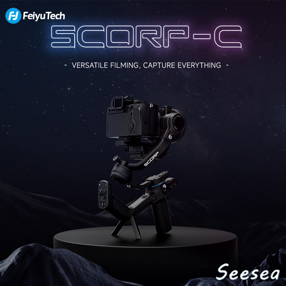 FeiyuTech Feiyu SCORP-C 3-Axis Handheld Gimbal Stabilizer Handle Grip With Tripod for DSLR ...