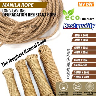 MYDIYHOMEDEPOT - 4MM 6MM 8MM 10MM Manila Rope Hemp Rope Tali Guni Tali ...