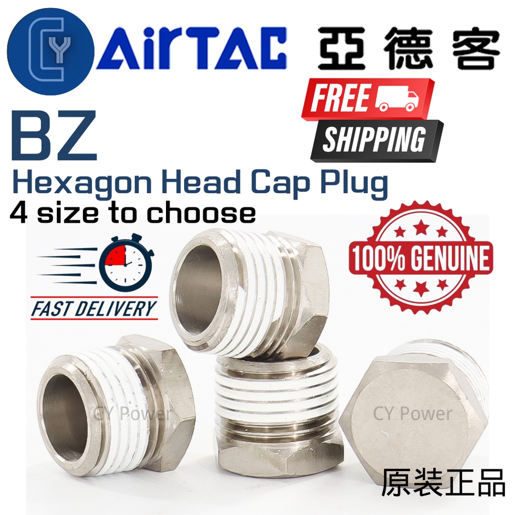 AirTAC SUS304 BZ01 02 03 04 Hexagon Head Cap Plug 1/8´´ 1/4´´ 3/8´´ 1/2 ...