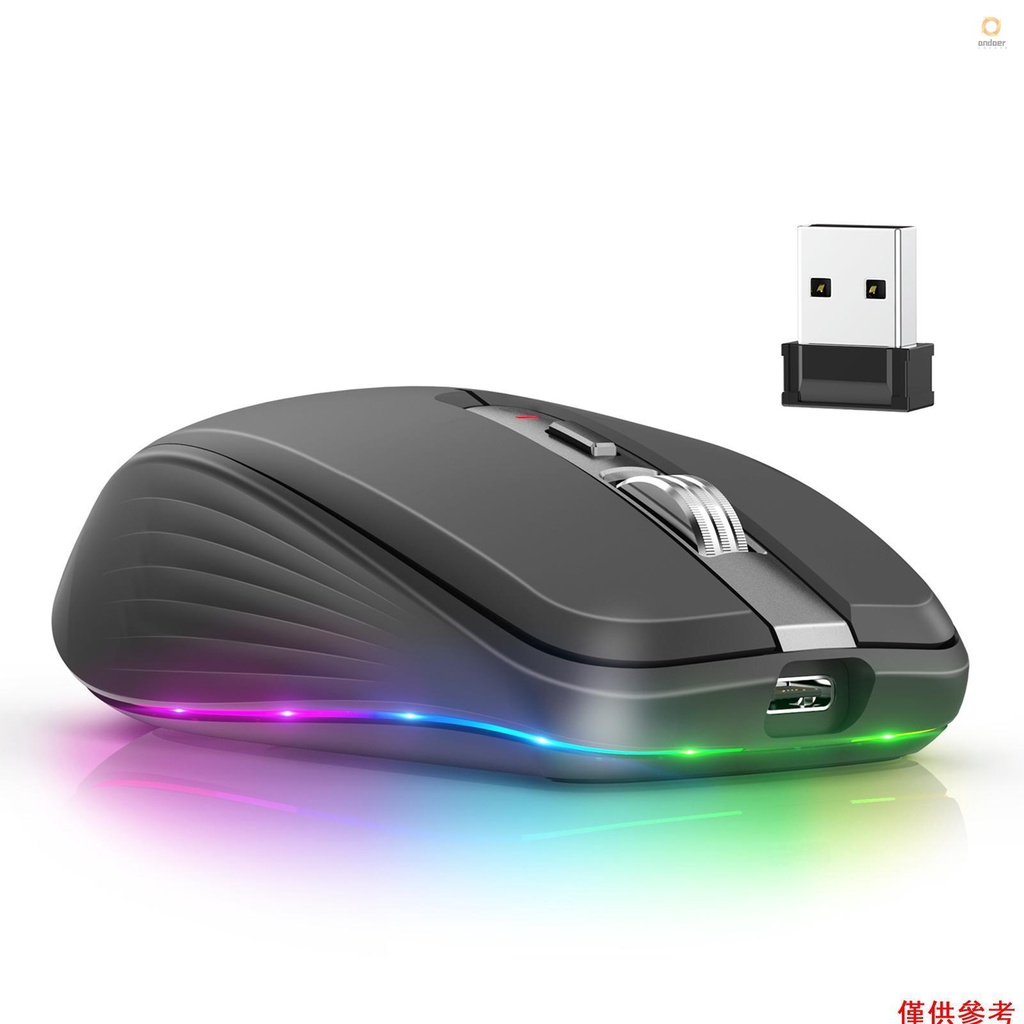 2.4G+BT5.1 Dual-mode Wireless Mouse Computer Gaming Mice Ergonomic ...