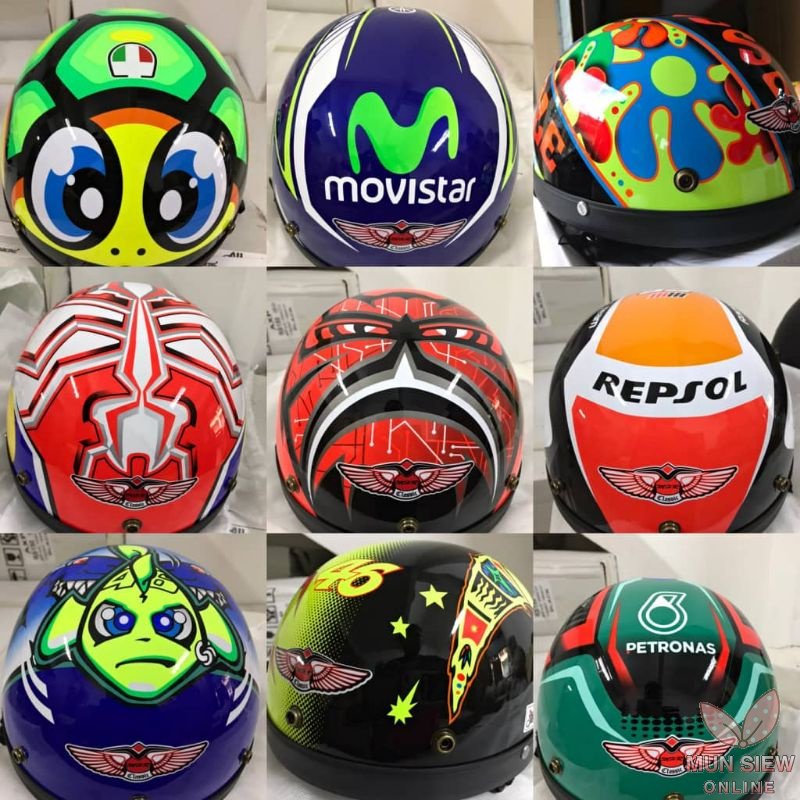 Original MHR III Helmet Half Special Edition Vale Shark Turtle Movistar ...