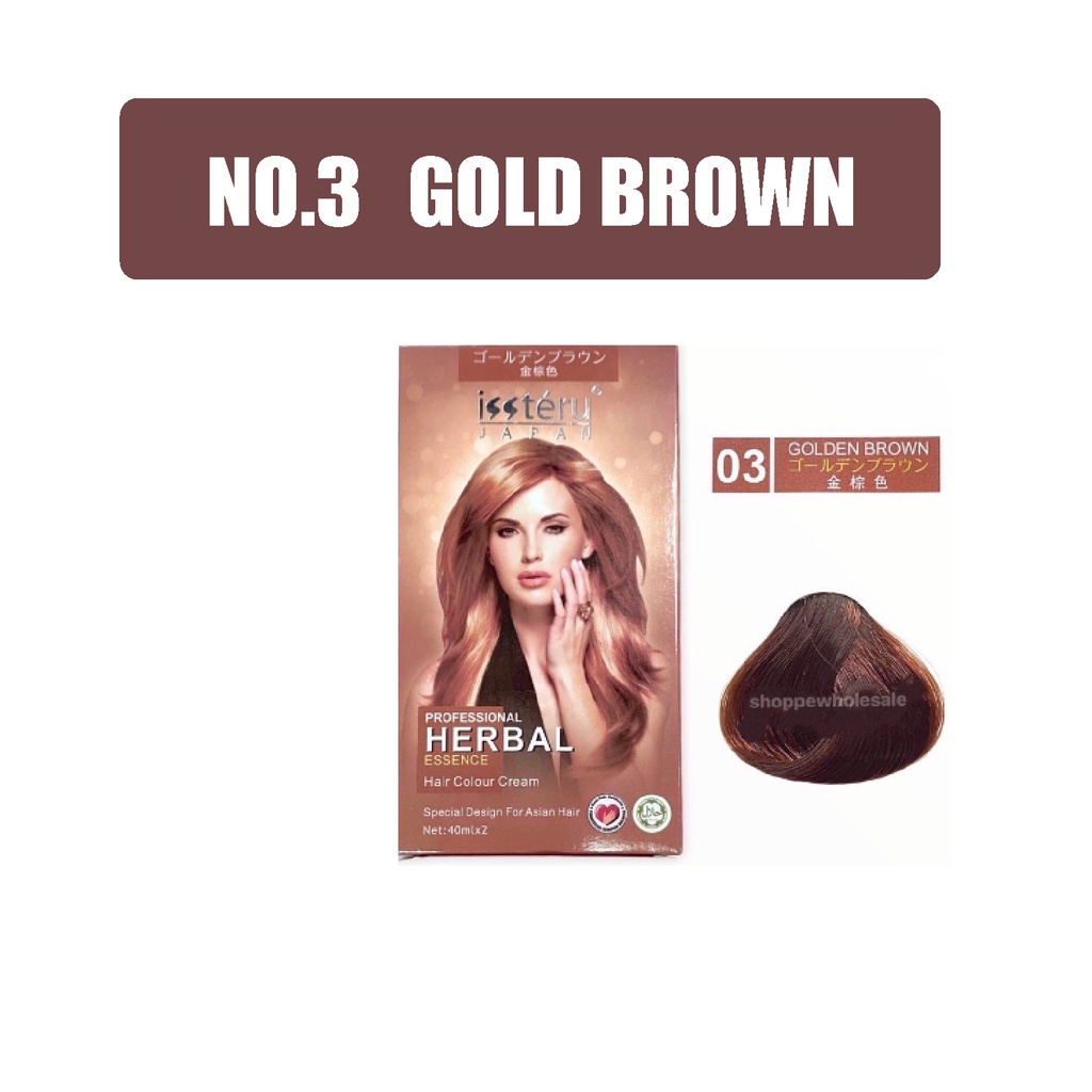 ISSTERU Hair Dye Professional Herbal Essence Japan Hair Colour Cream ...