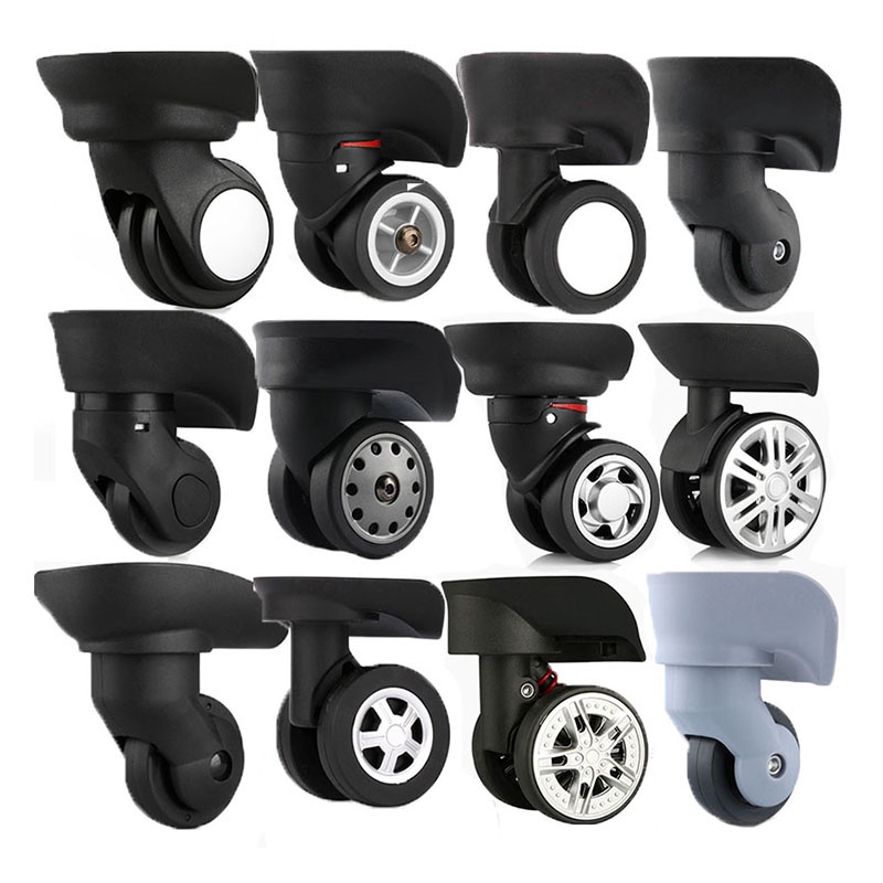 Hard travel luggage swivel castors universal wheel roller trolley case ...